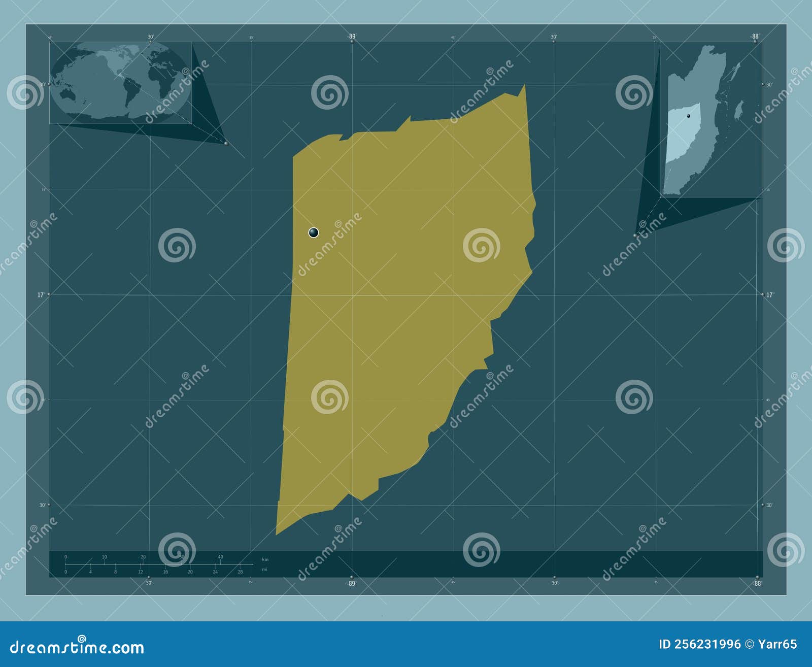 Cayo, Belize. Solid. Capital Stock Illustration - Illustration of ...