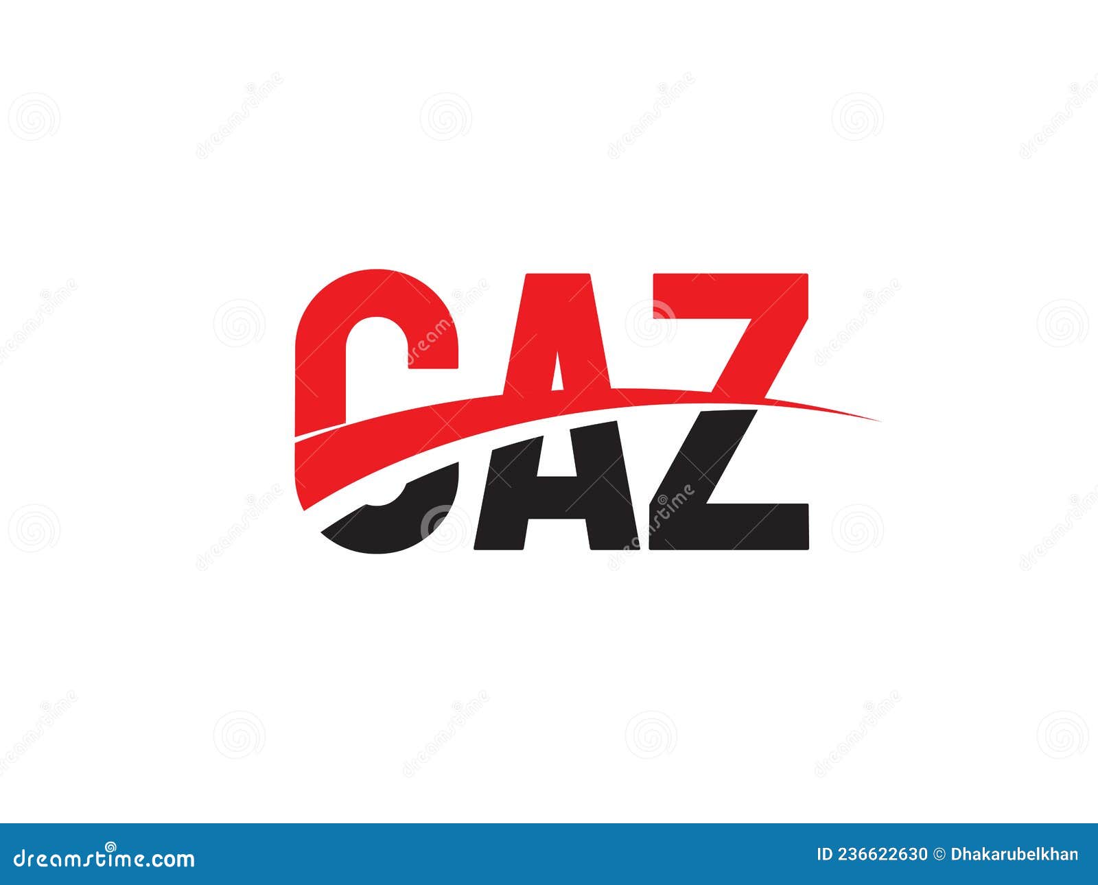 CAZ Letter Initial Logo Design Vector Illustration Stock Vector ...