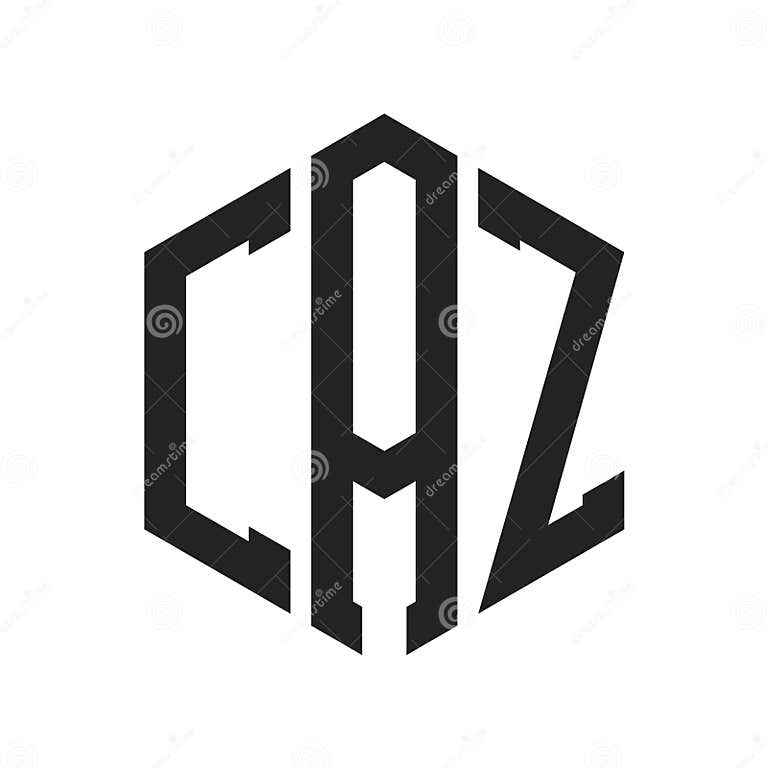 CAZ Logo Design. Initial Letter CAZ Monogram Logo Using Hexagon Shape ...
