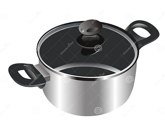 Cazo Realista Cookware Vector Ilustración del Vector - Ilustración de ...