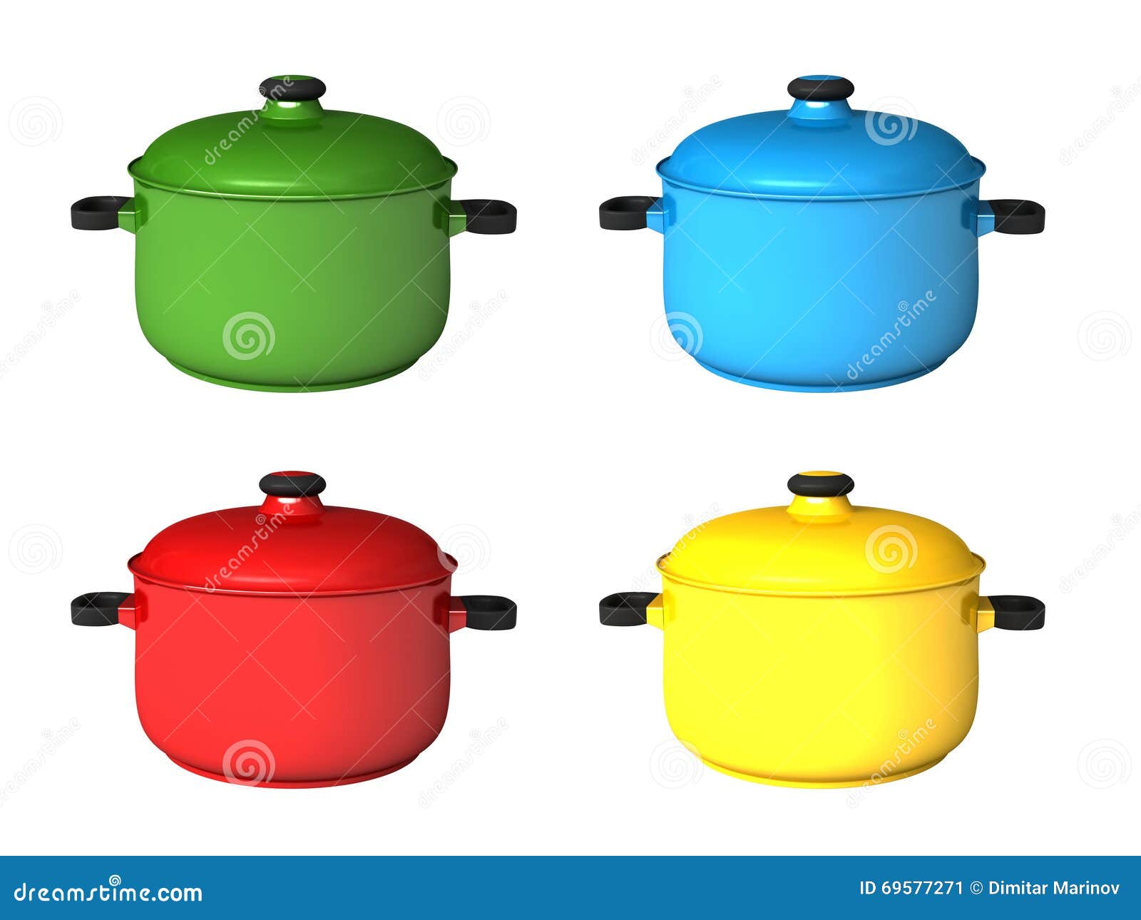 Cazos stock de ilustración. Ilustración de verde, azul - 69577271