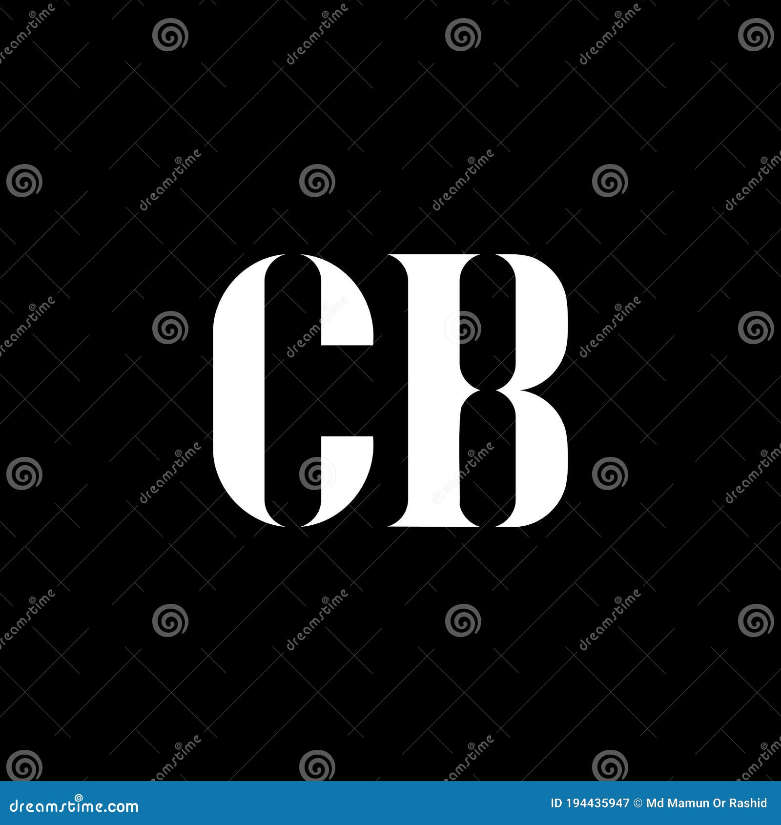 CB C B Letter Logo Design. Initial Letter CB Uppercase Monogram Logo ...
