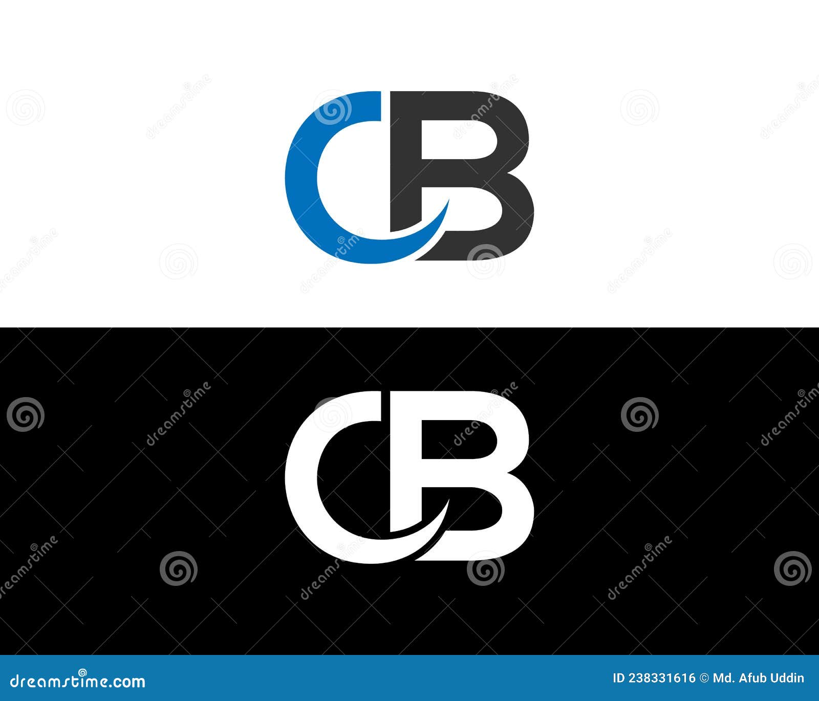 CB Letter Initial Logo Design Vector Stock Vector - Illustration of ...