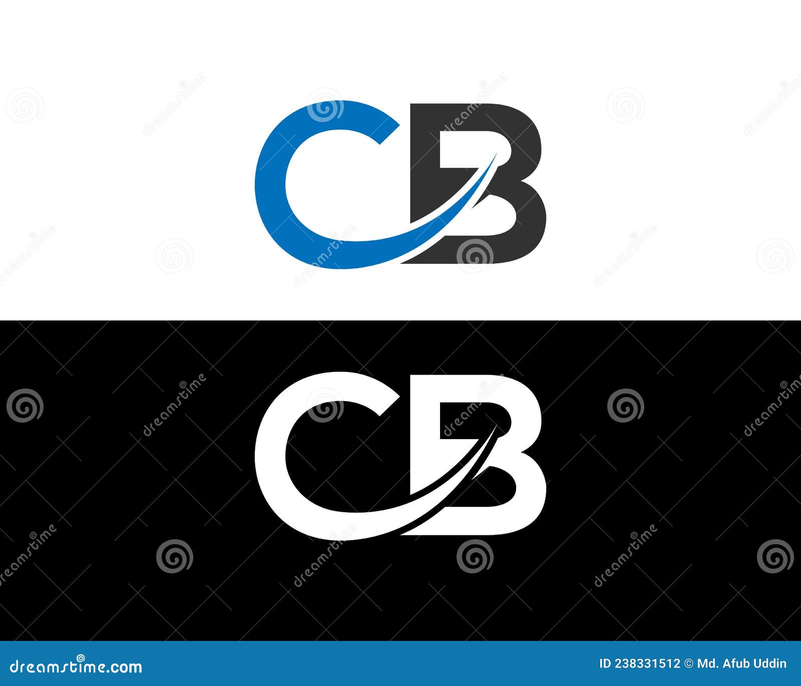 CB Letter Initial Logo Design Vector Stock Vector - Illustration of ...