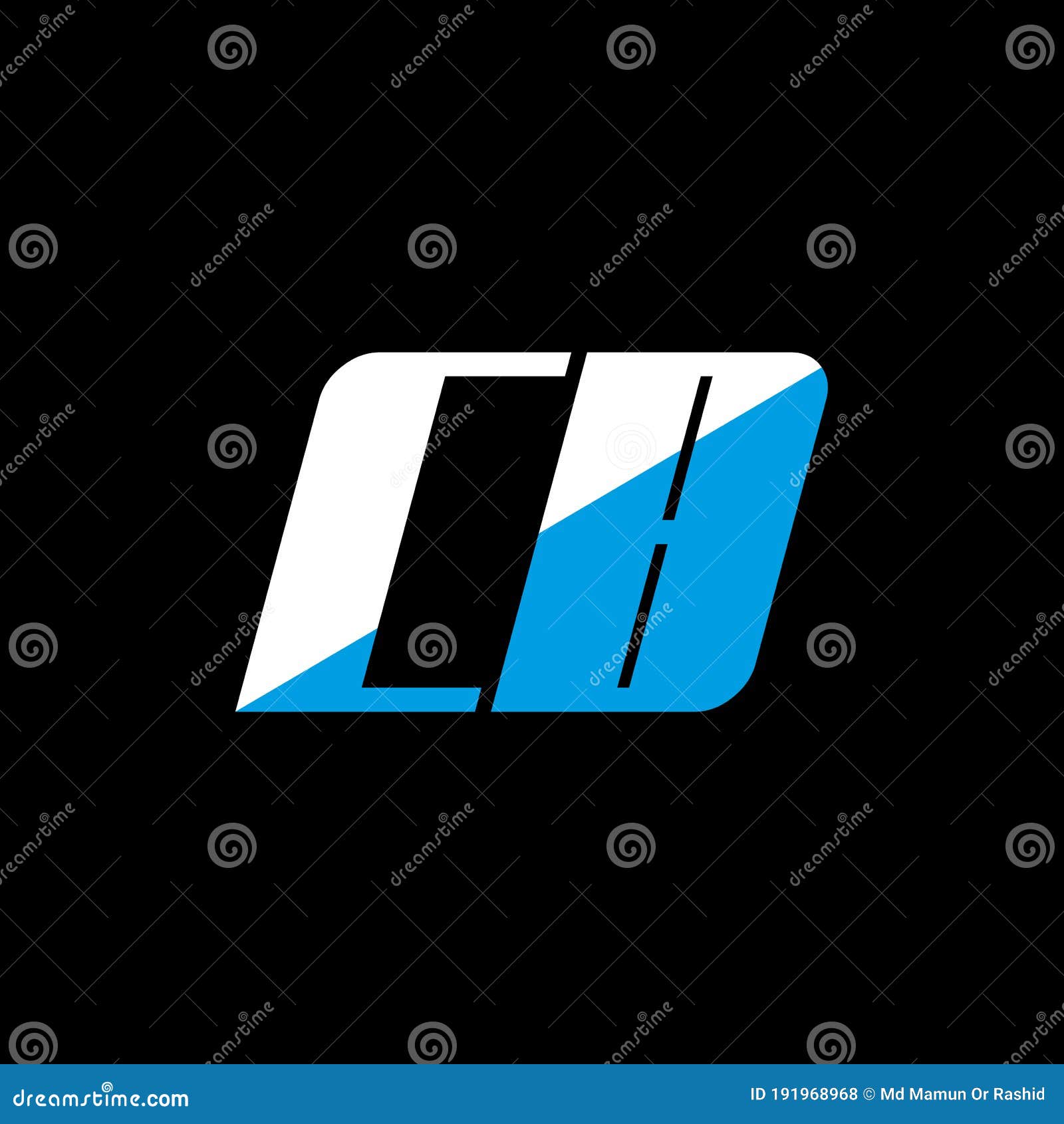 CB Letter Logo Design on Black Background. CB Creative Initials Letter ...