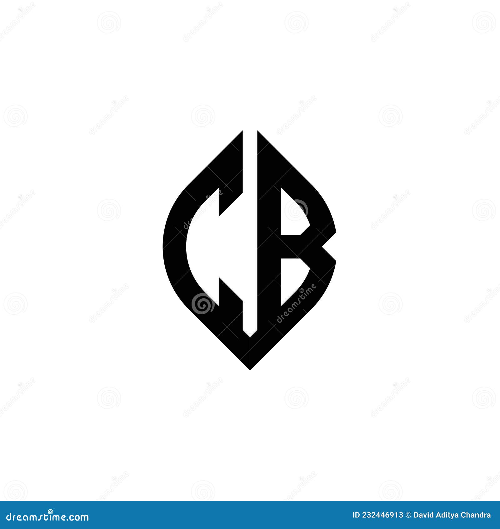 CB Logo Monogram Geometric Shape Style Stock Vector - Illustration of ...