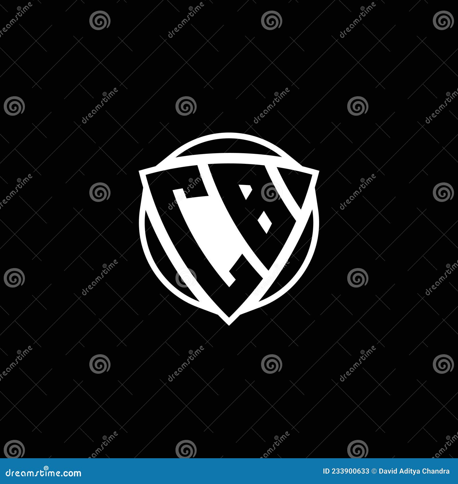 CB Logo Monogram Triangle Shield and Circle Shape Stock Vector - Illustration of business, logo ...