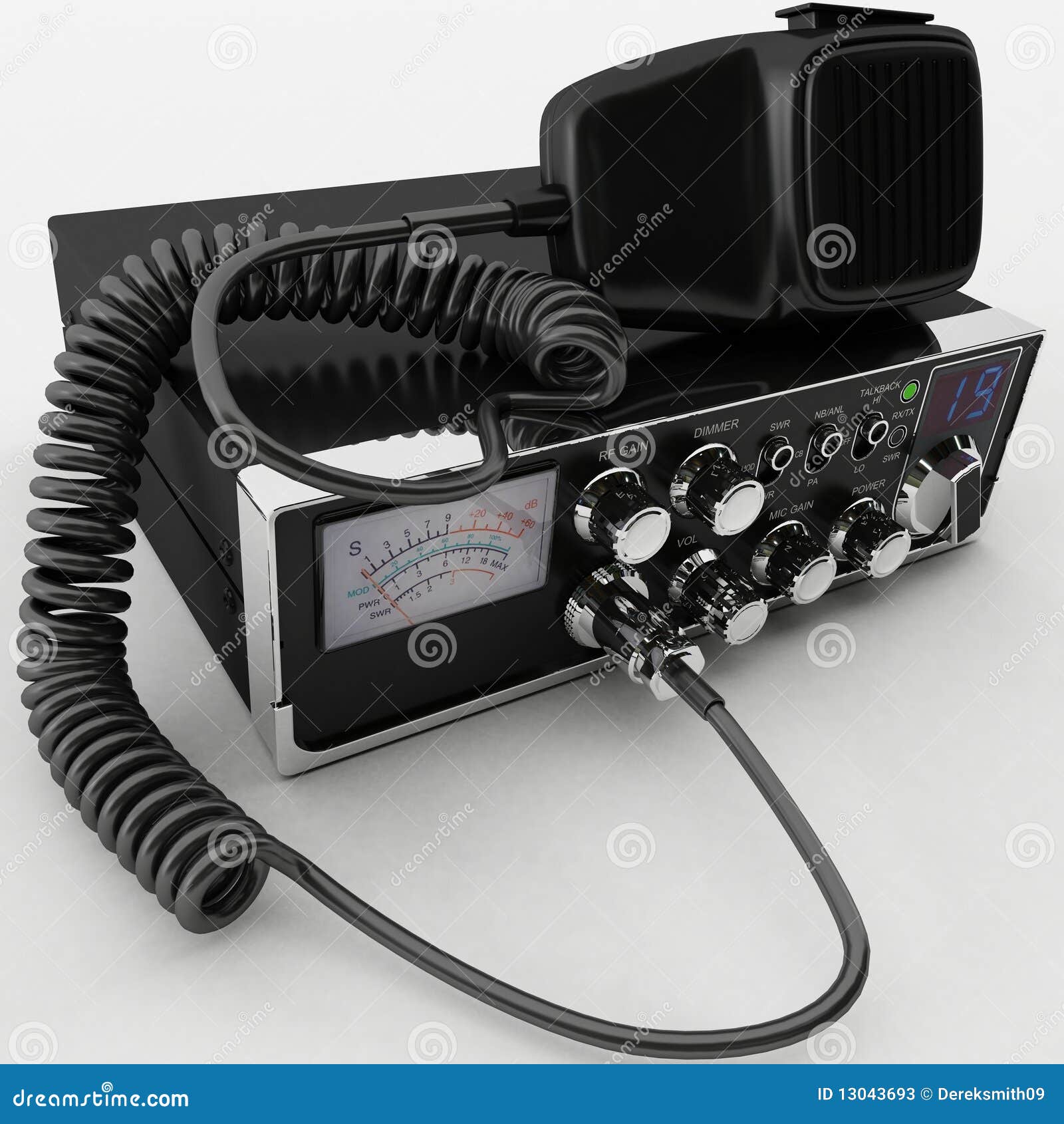 CB Radio stock illustration. Illustration of signal, meter - 13043693