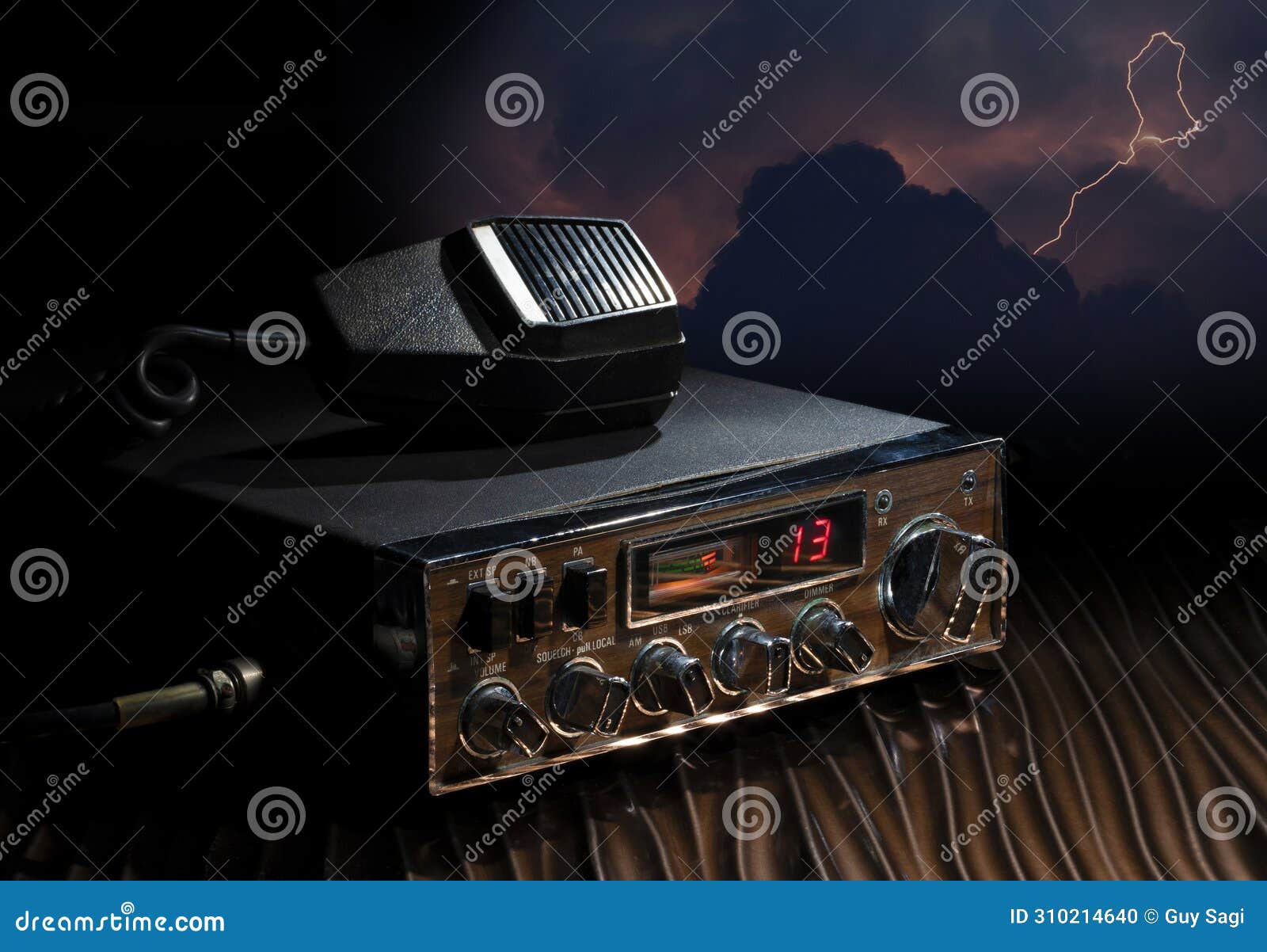 CB Radio on Channel 13 As a Storm Approaches Stock Photo - Image of ...