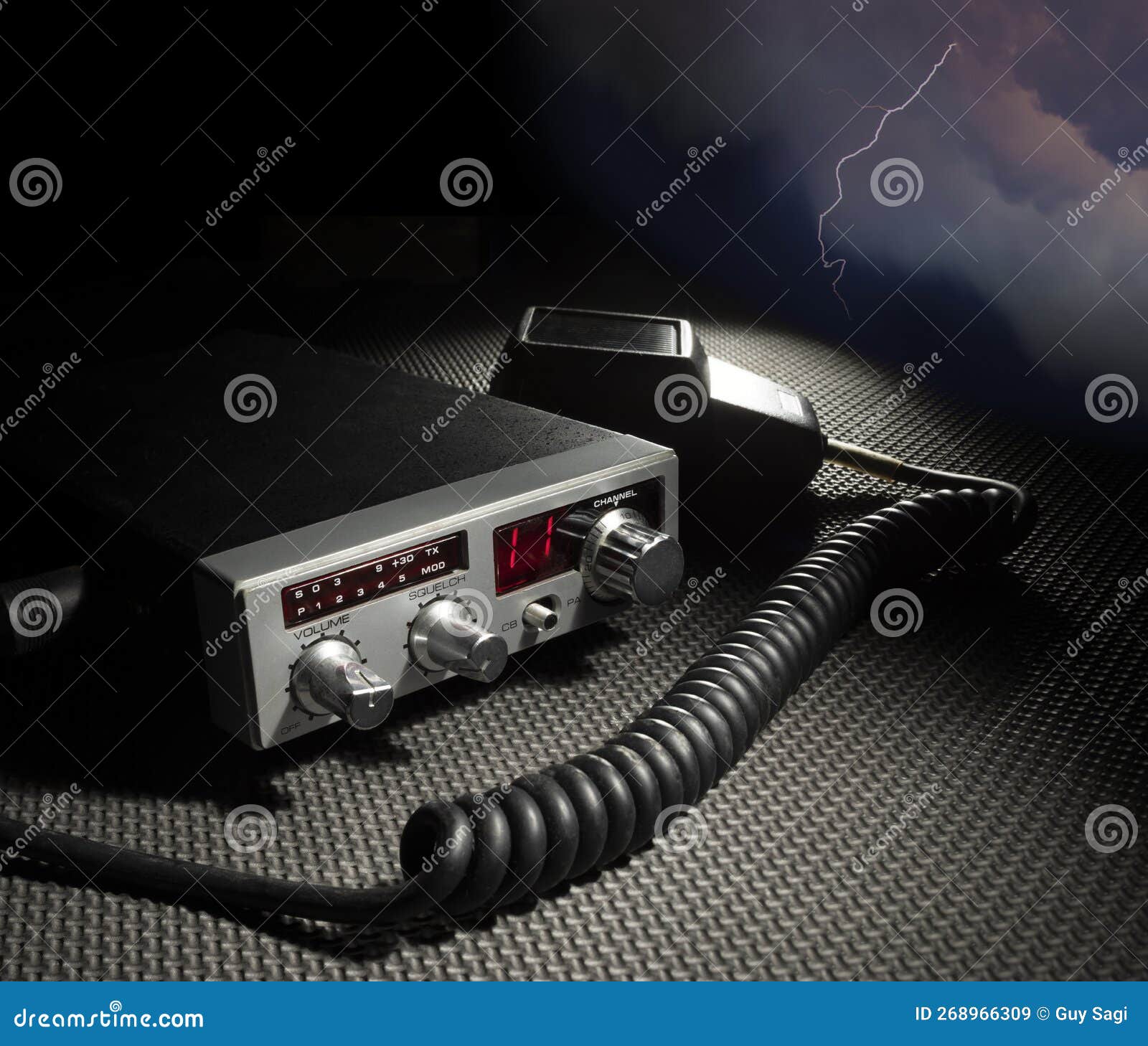 CB Radioi on Channel 11 with Storm Behind Stock Illustration ... CB Radioi on Channel 11 with Storm Behind Stock Illustration ...
