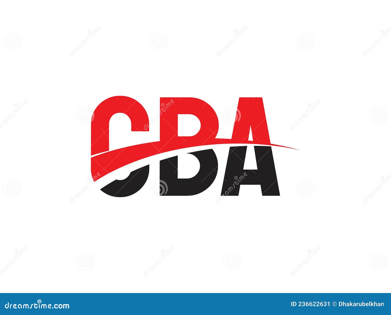 CBA Letter Initial Logo Design Vector Illustration Stock Vector ...