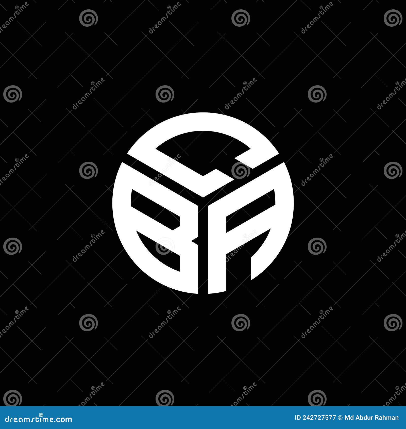 CBA Letter Logo Design on Black Background. CBA Creative Initials ...