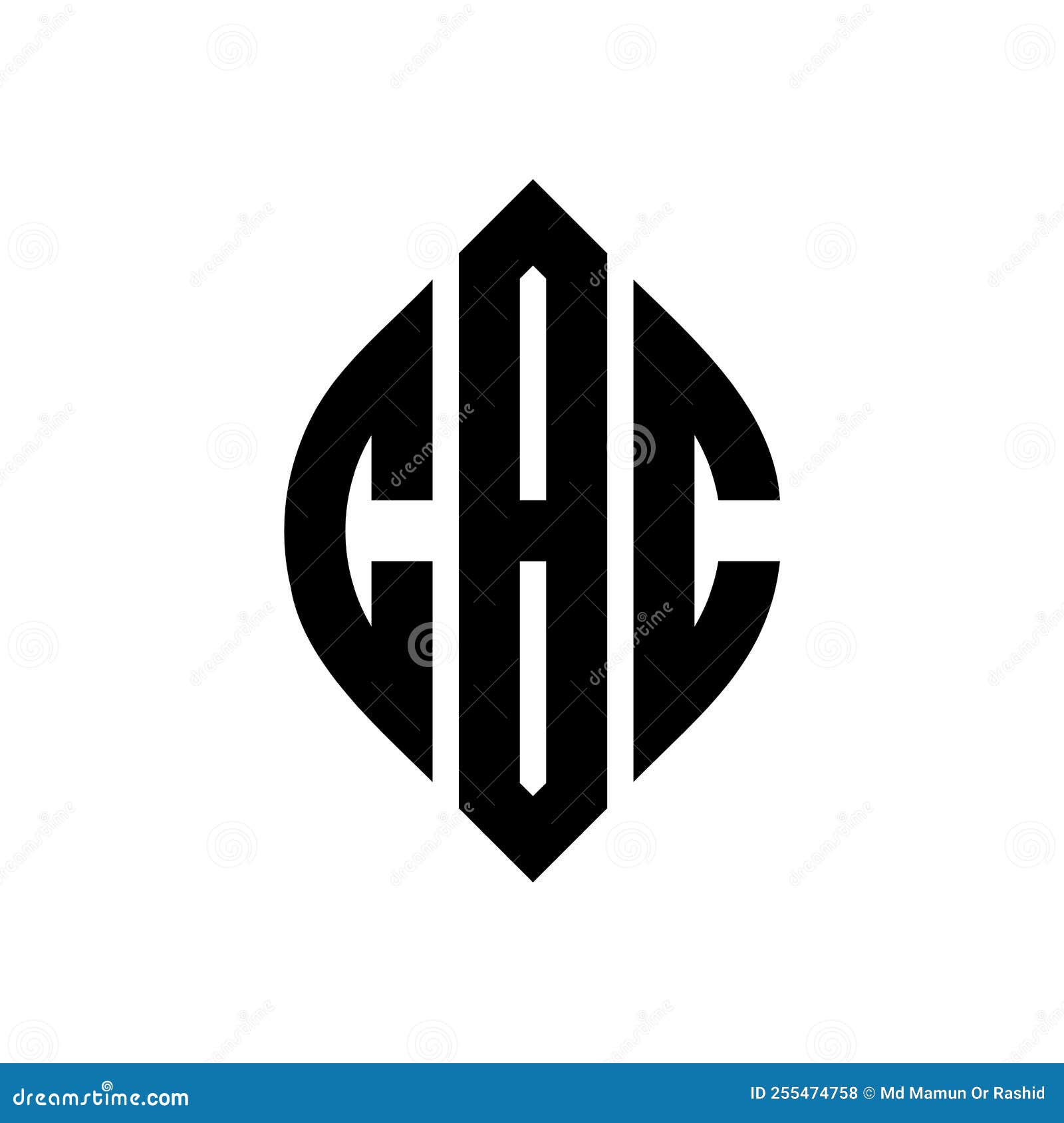 CBC Circle Letter Logo Design with Circle and Ellipse Shape. CBC ...