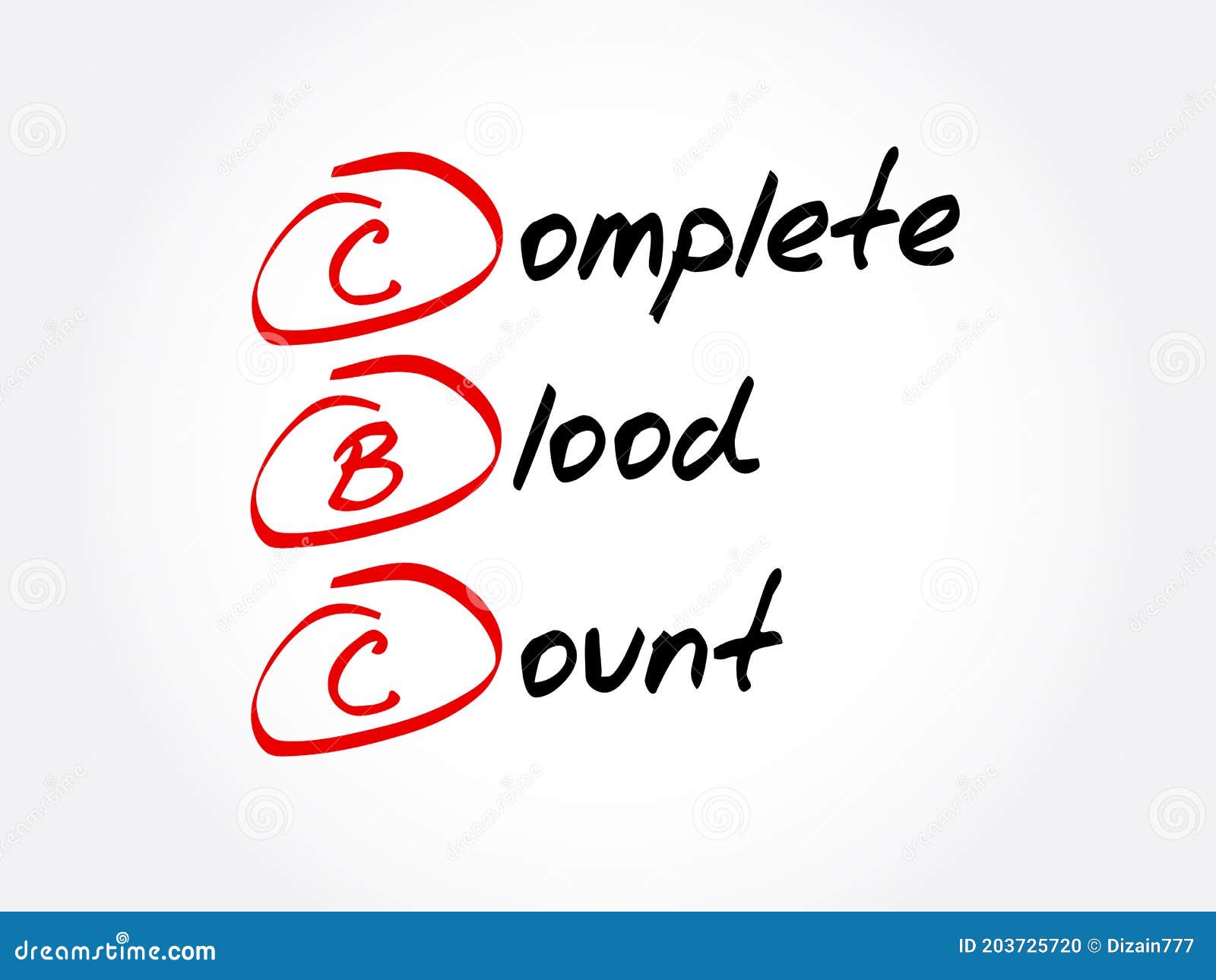 Complete Blood Count Concept Icon Cartoon Vector | CartoonDealer.com ...