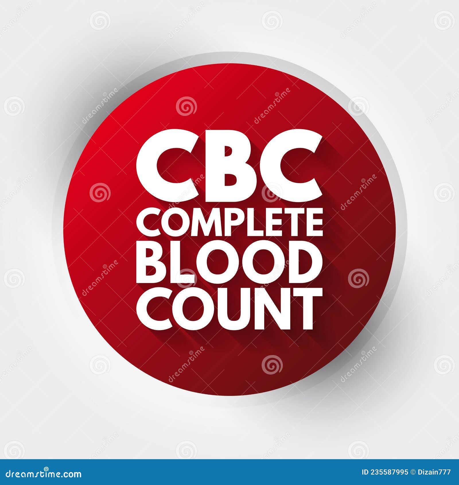 CBC - Complete Blood Count Acronym, Medical Concept Background Royalty ...