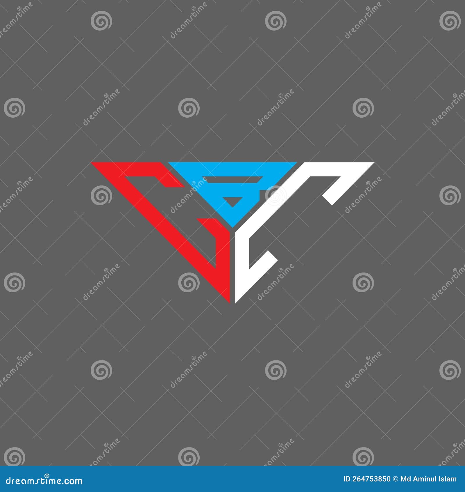 CBC Letter Logo Creative Design with Vector Graphic, Stock Vector ...