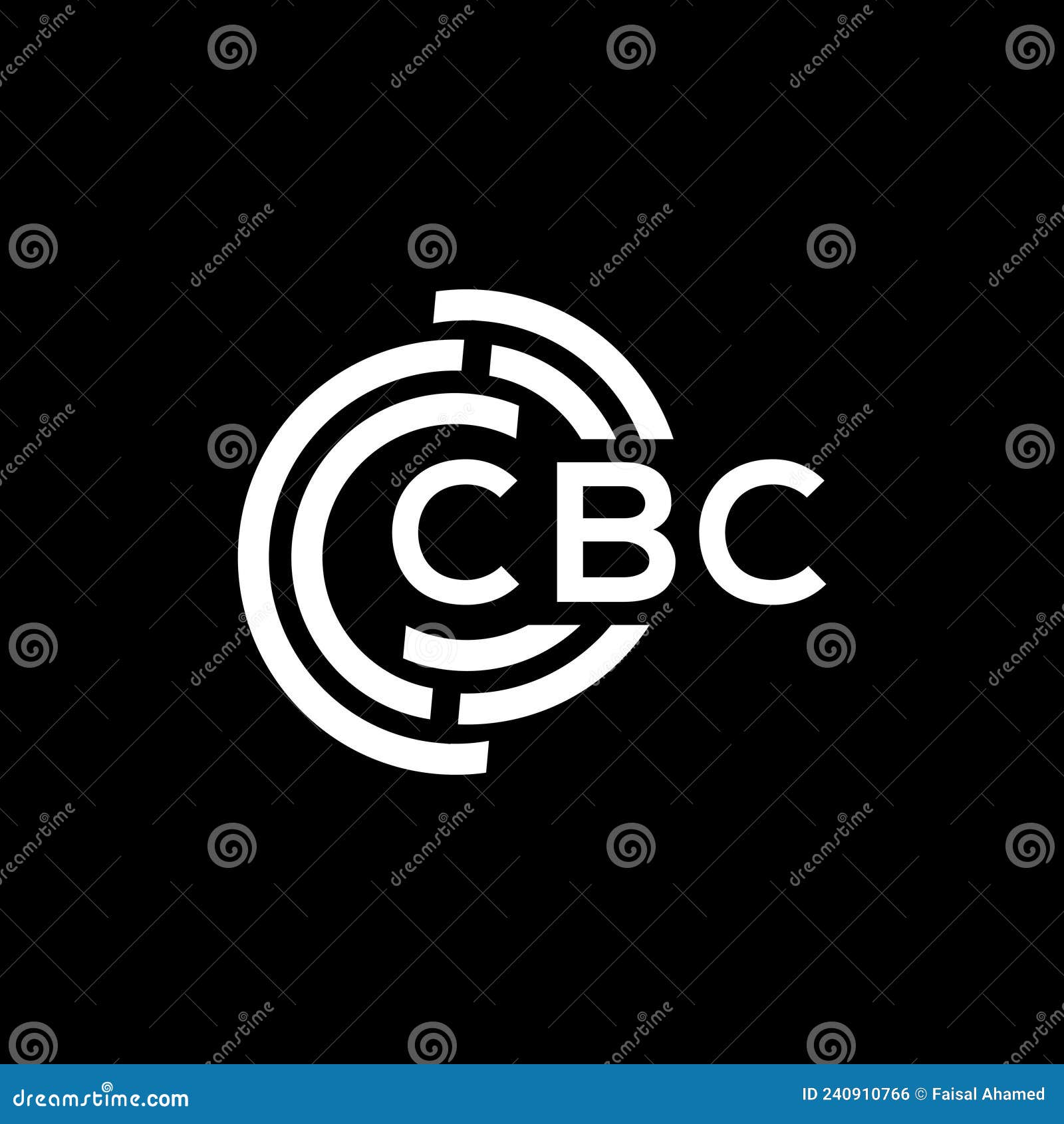 CBC Letter Logo Design on Black Background. CBC Creative Initials ...