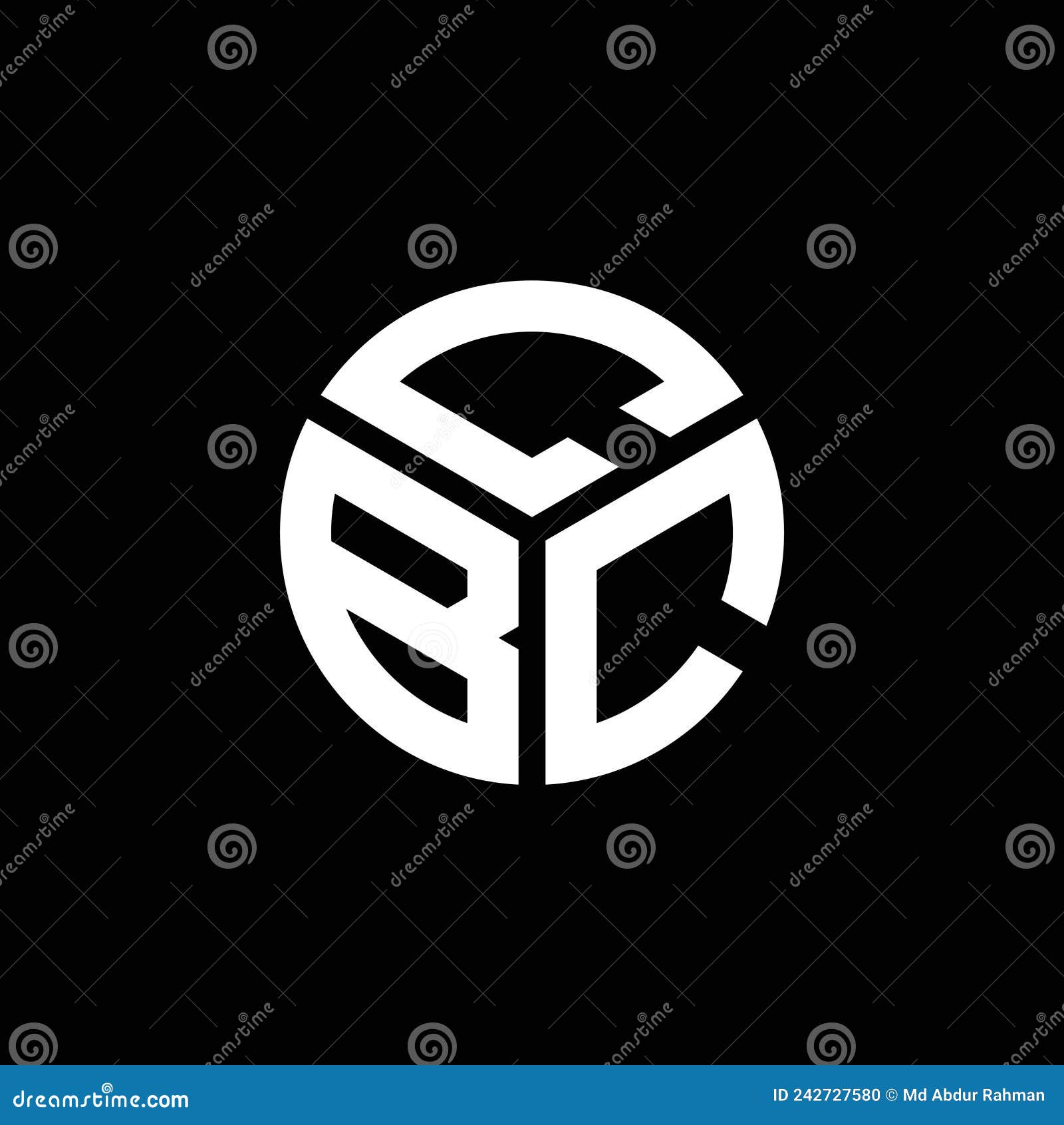 CBC Letter Logo Design on Black Background. CBC Creative Initials ...