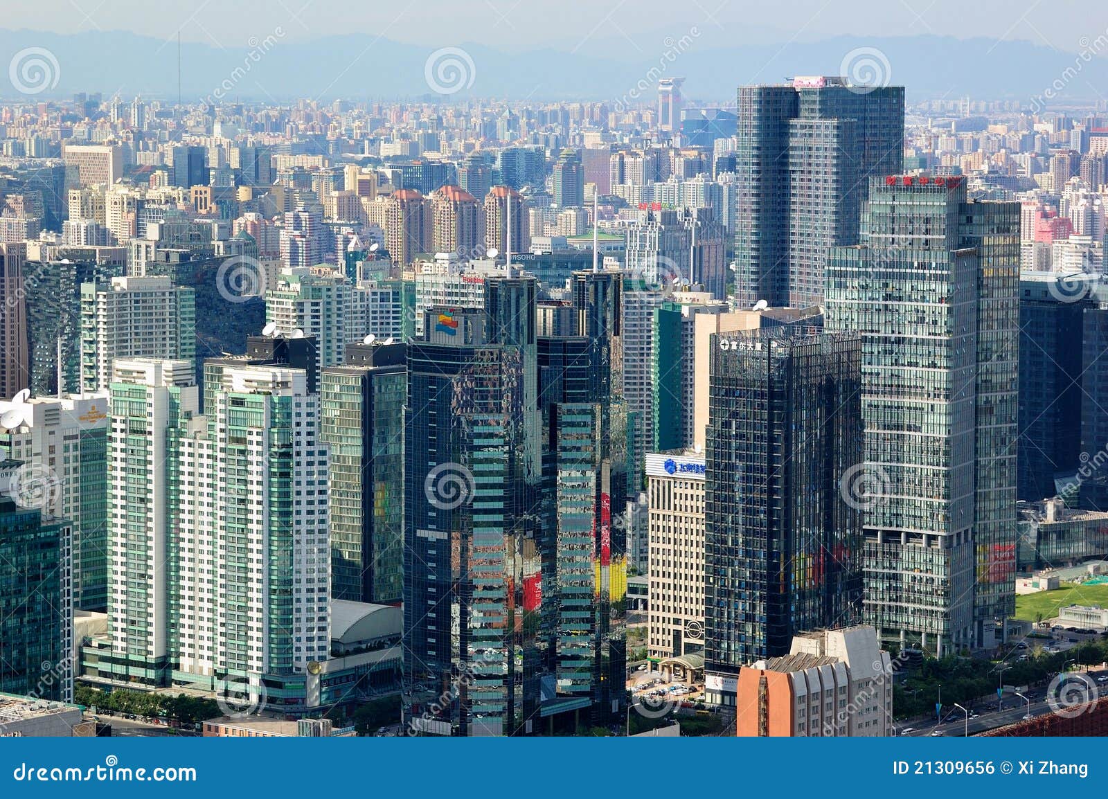 CBD-Beijing city Skyline editorial photo. Image of tower - 21309656