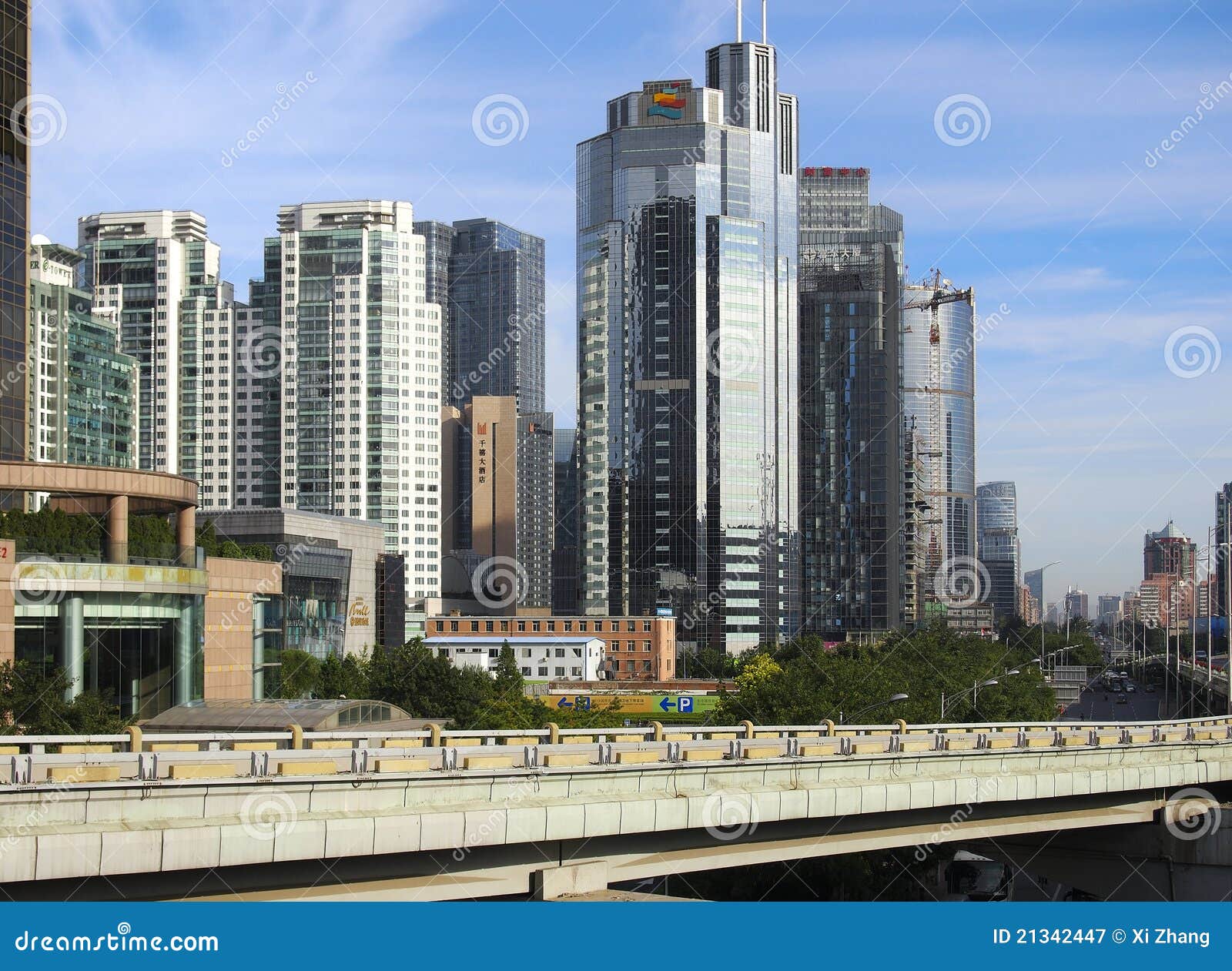 CBD-Beijing city Skyline editorial photography. Image of central - 21342447