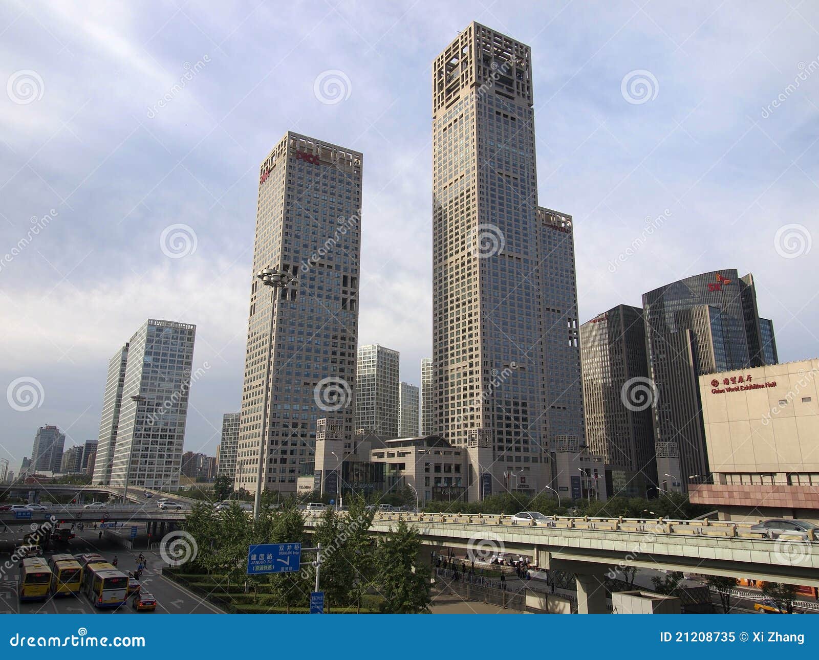 The CBD Building , Beijing Skyline Editorial Image - Image of economy ...