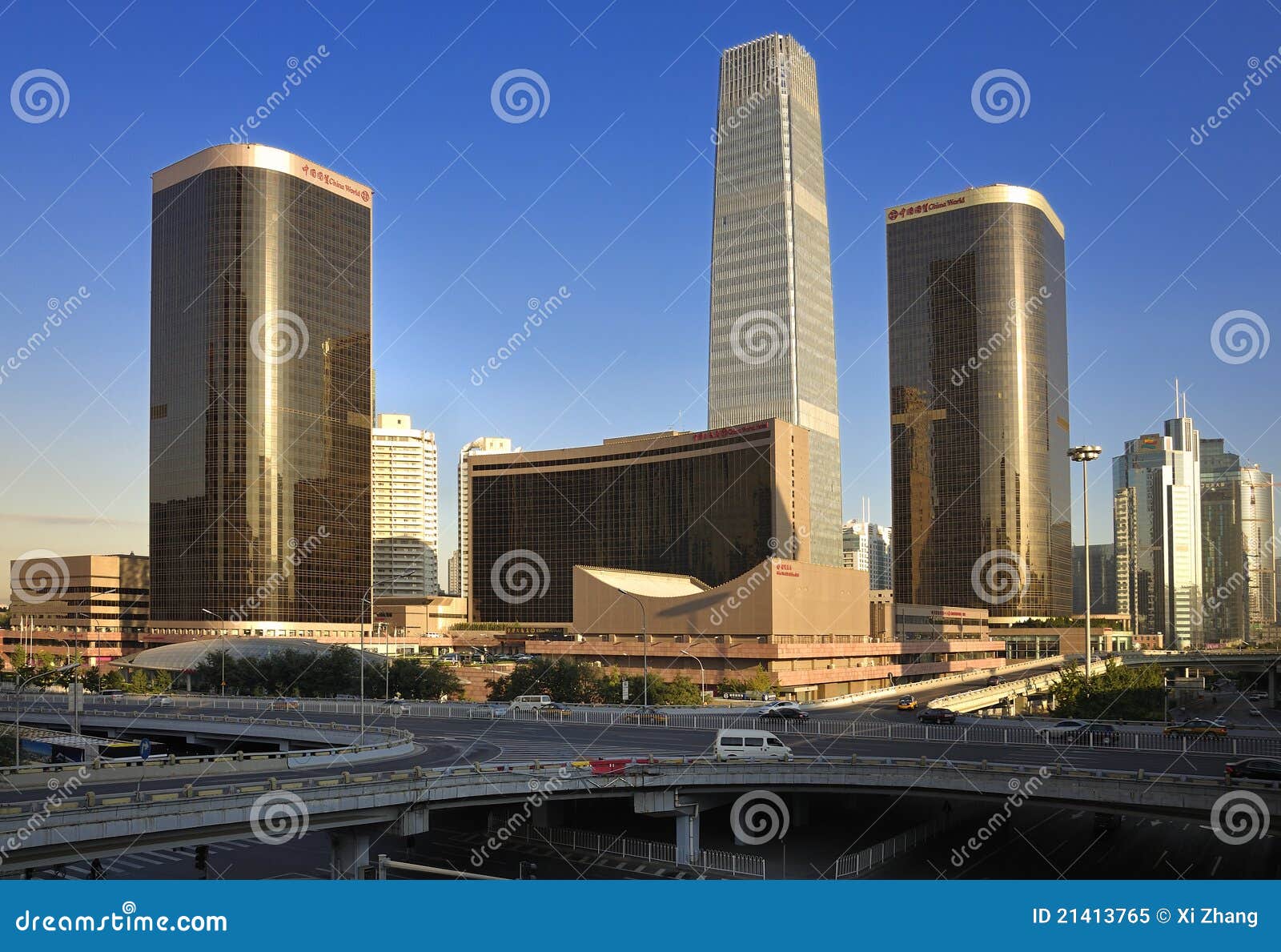 The CBD Building , Beijing Skyline Editorial Image - Image of central ...