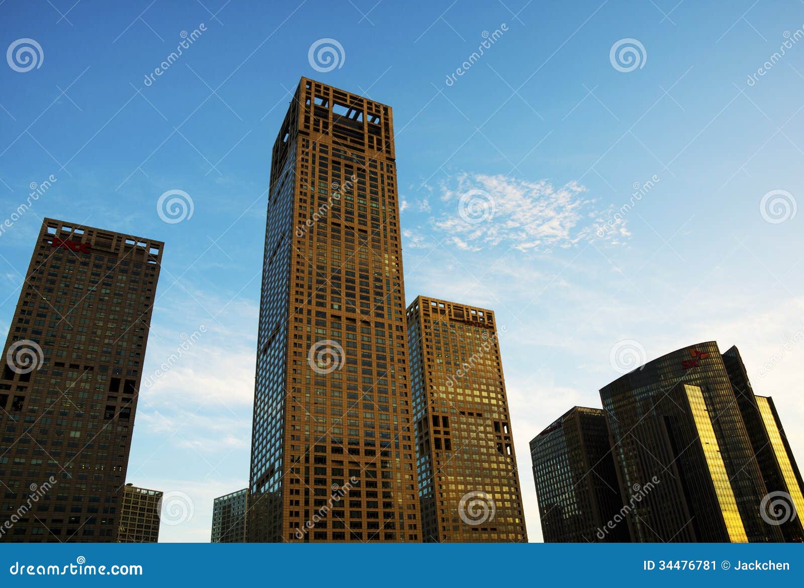 CBD Buildings in Guomao,Beijing Editorial Photo - Image of central ...