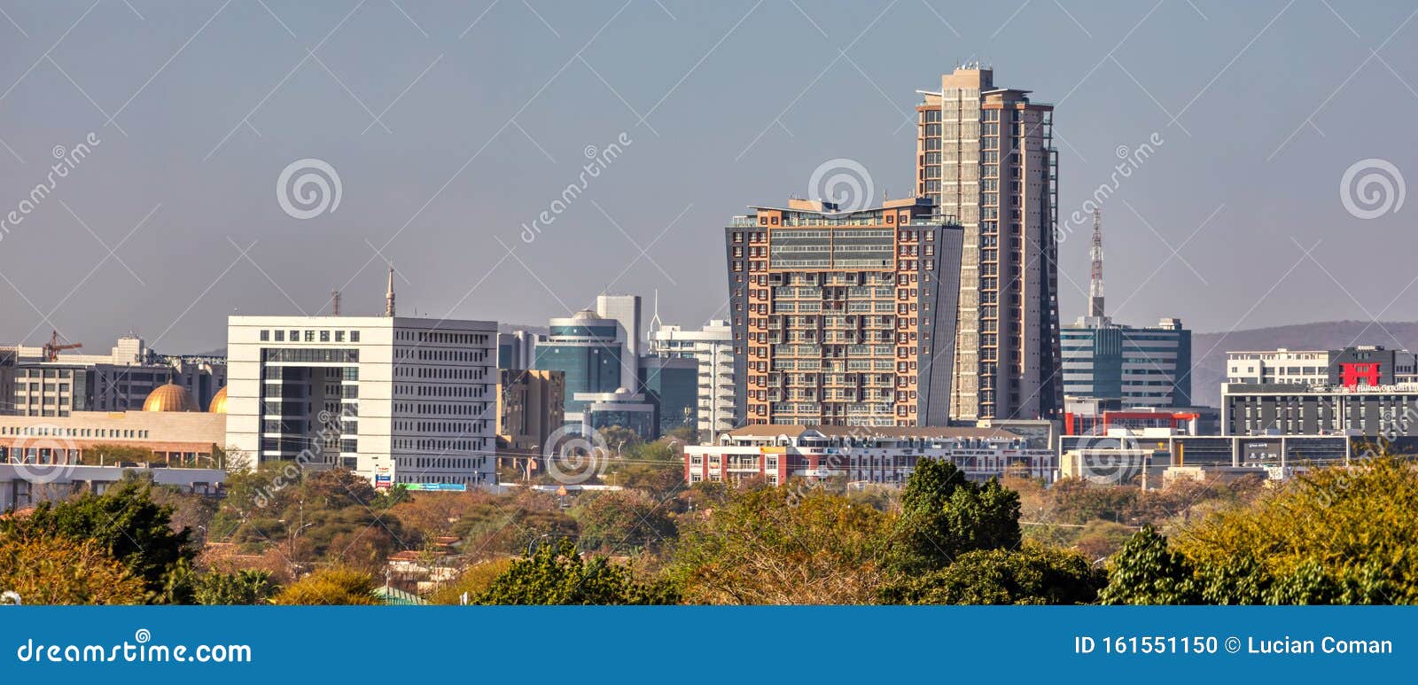 CBD Gaborone editorial image. Image of botswana, skyscraper - 161551150