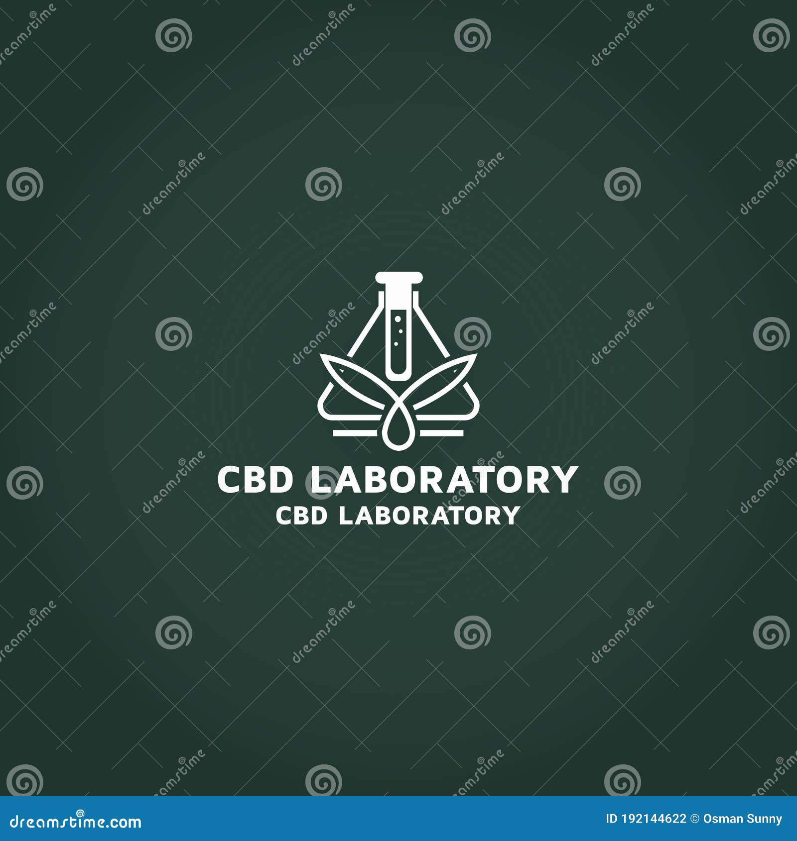 Cbd Hemp Laboratory Vector Logo Design Template Idea and Inspiration ...