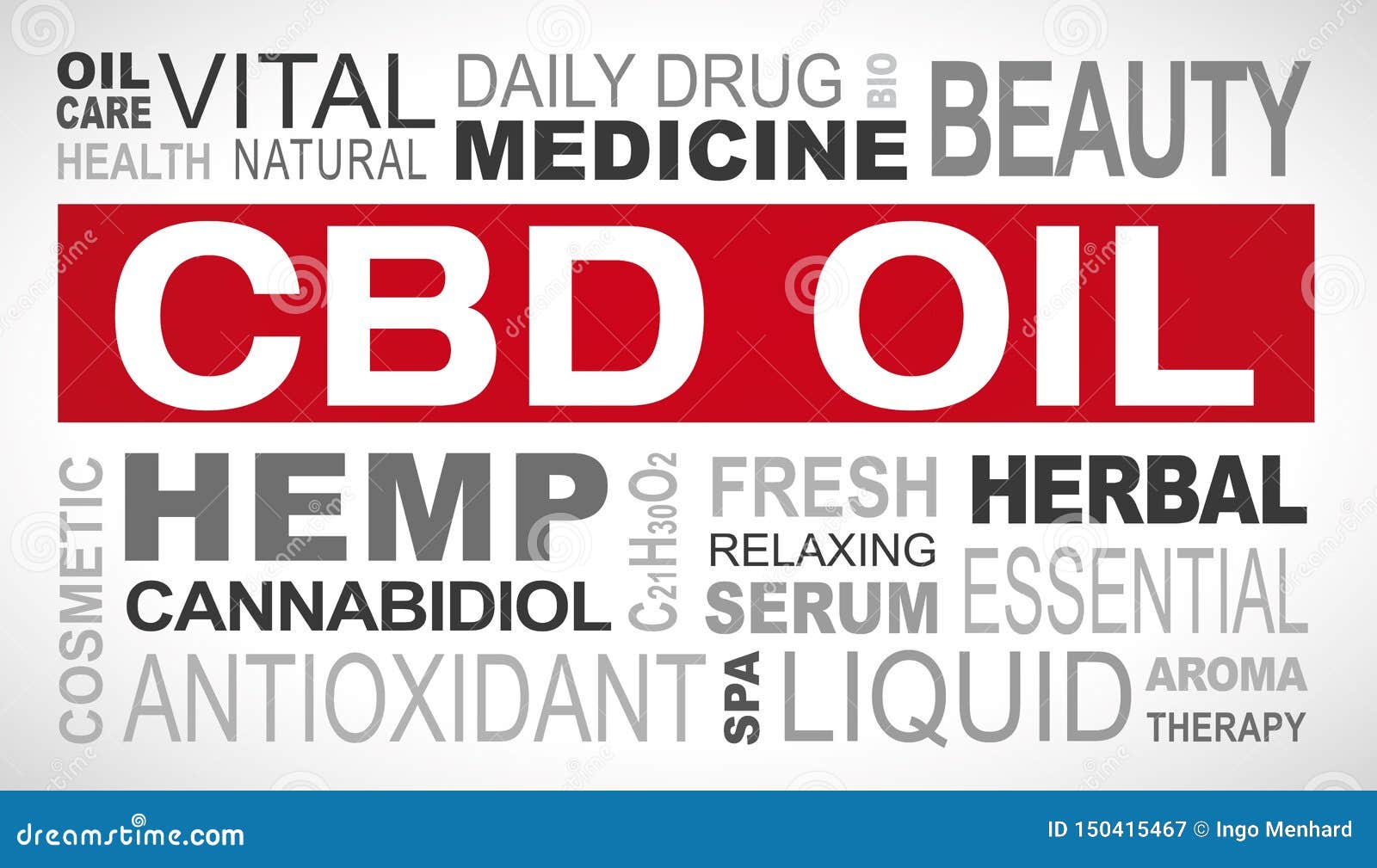 CBD Oil Related Tags Word Cloud Stock Vector - Illustration of relaxing, serum: 150415467