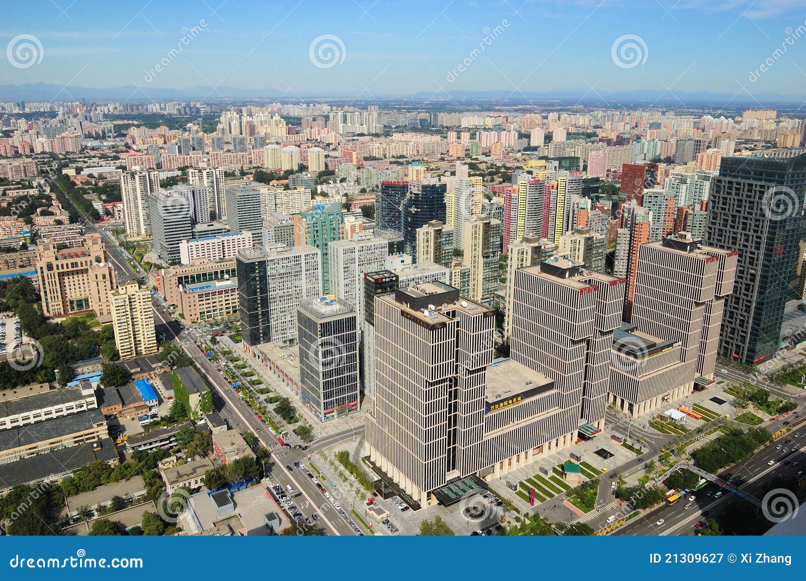 CBD-Peking Stadt Skyline redaktionelles stockfotografie. Bild von ...
