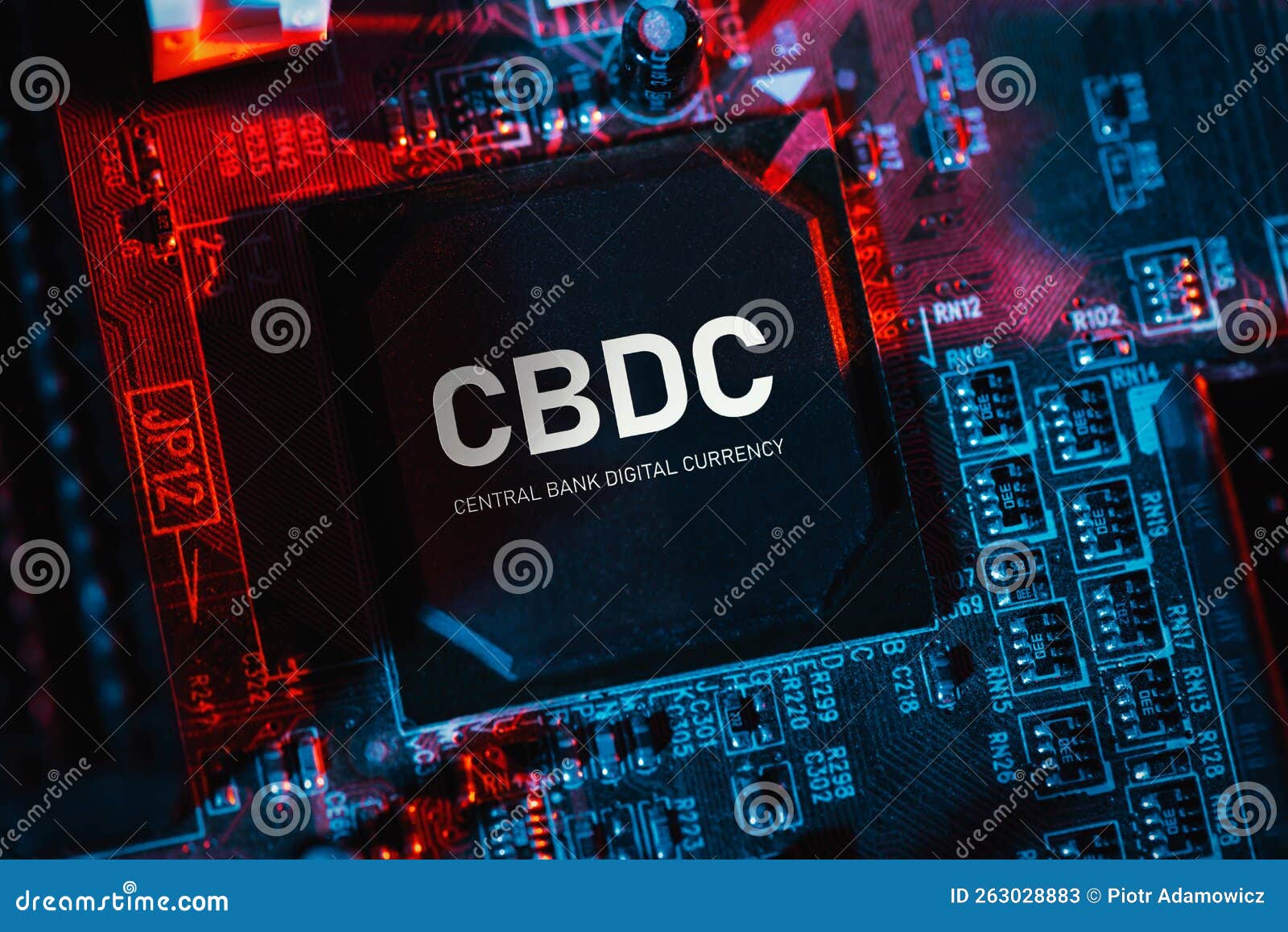 CBDC - Central Bank Digital Currency Technology Stock Image - Image of ...