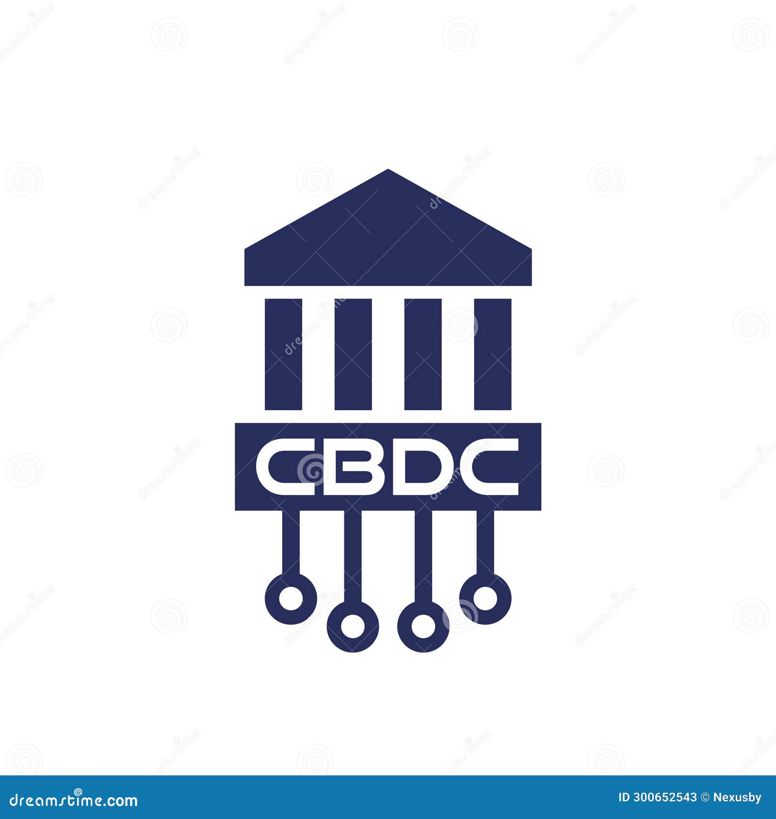 CBDC Icon, Central Bank Digital Currency Vector Stock Illustration ...