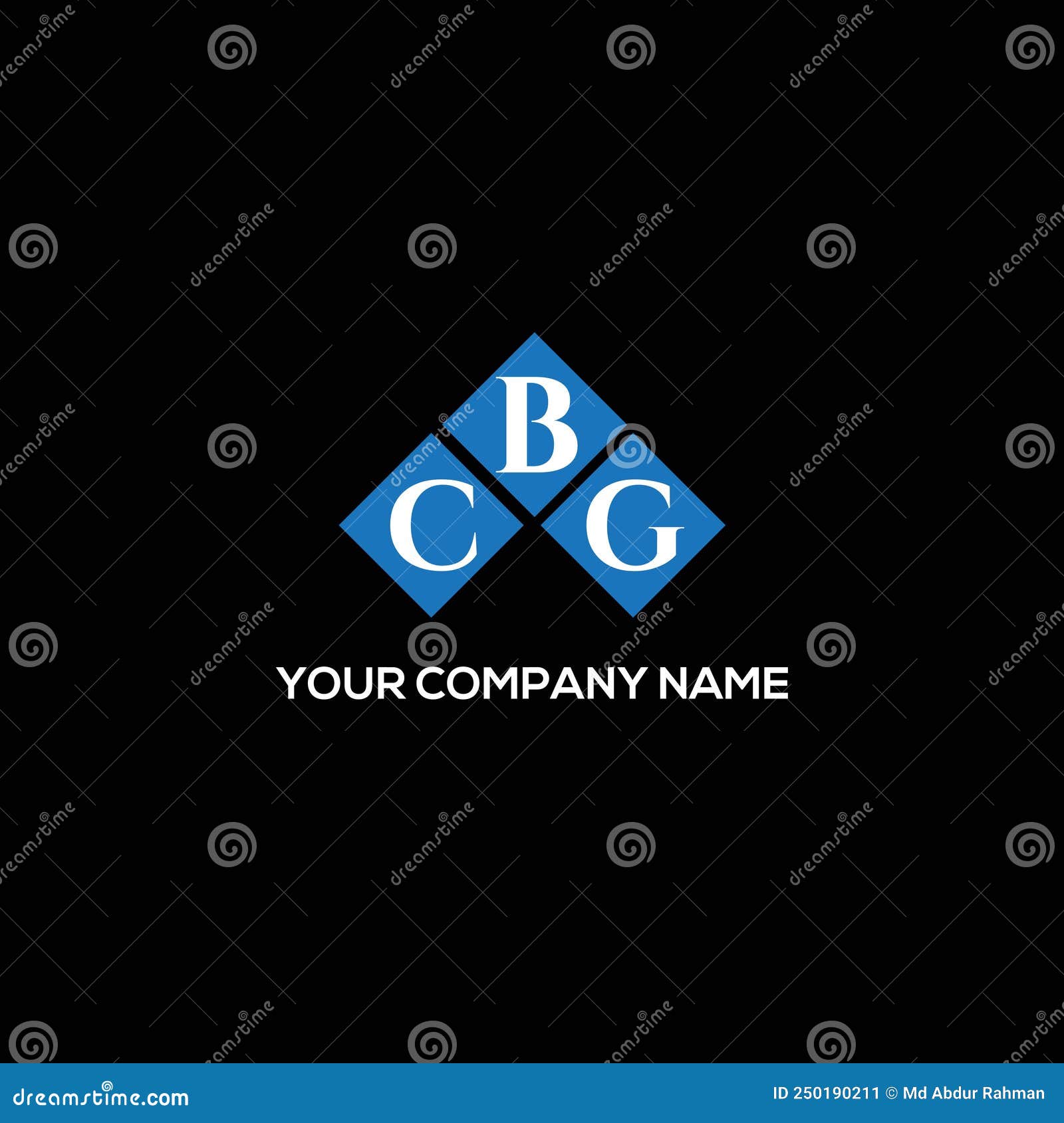 CBG Letter Logo Design On BLACK Background. CBG Creative Initials ...
