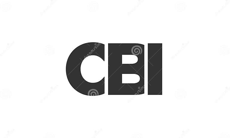 CBI Logo Design Template with Strong and Modern Bold Text. Initial ...