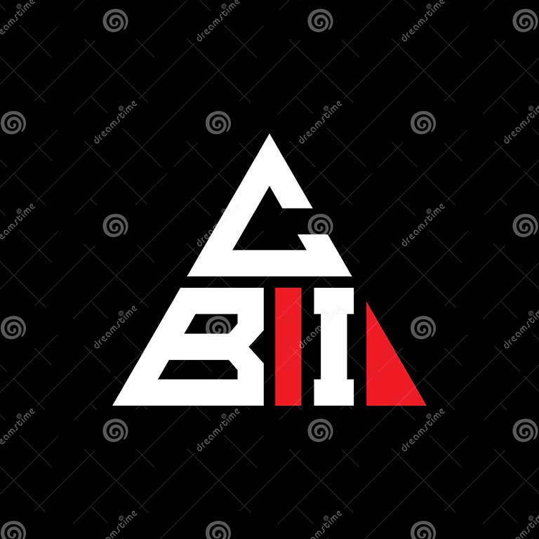 CBI Triangle Letter Logo Design with Triangle Shape. CBI Triangle Logo ...