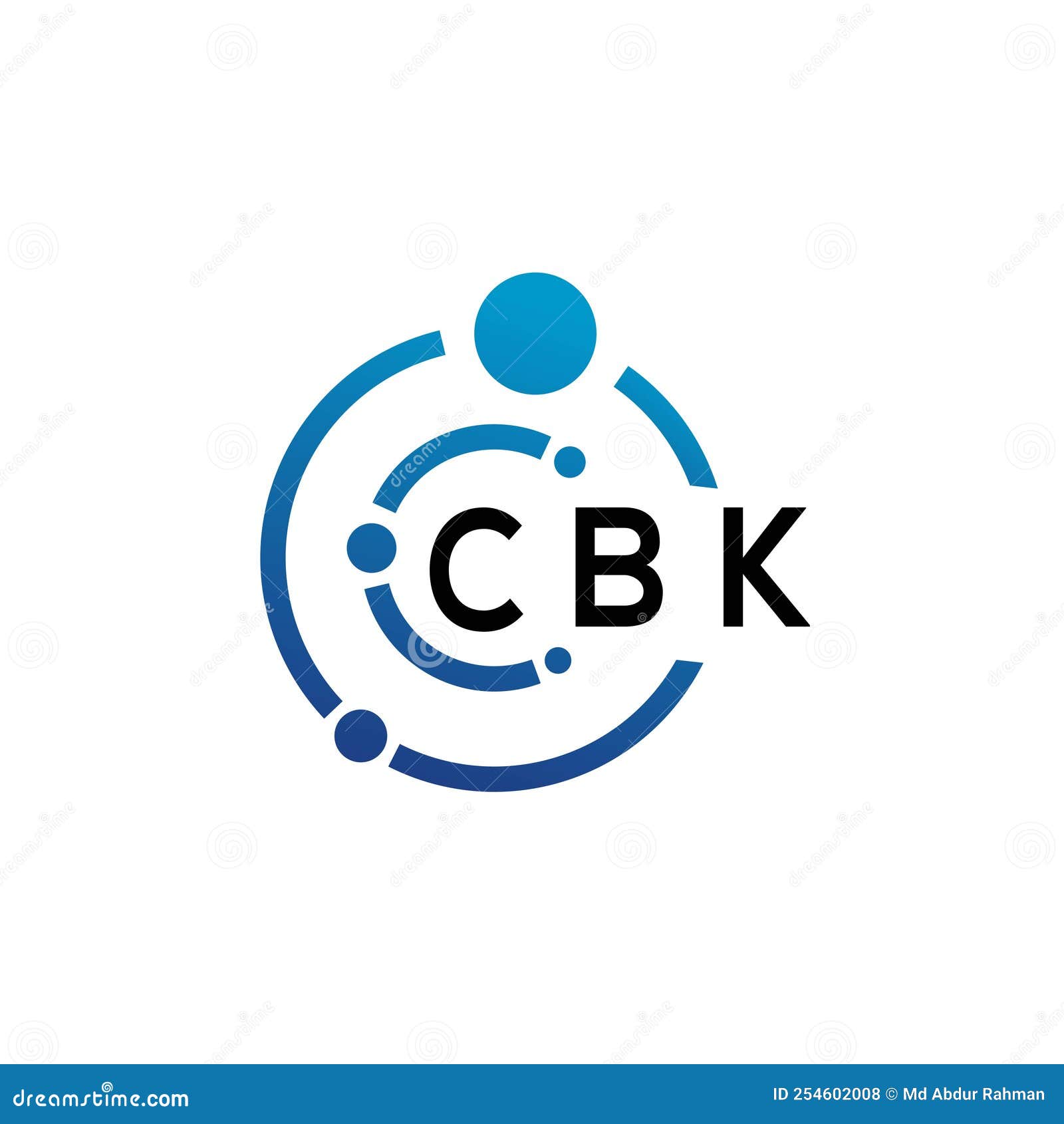 CBK Letter Logo Design on White Background. CBK Creative Initials ...