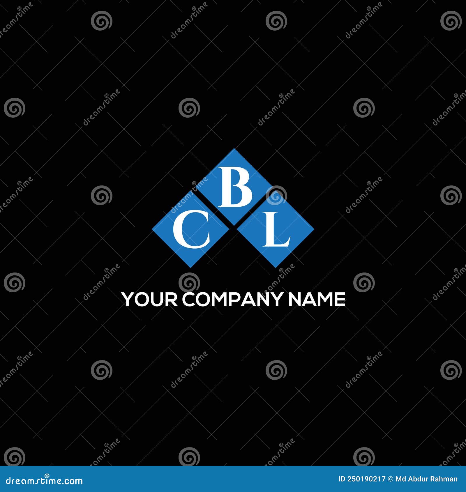 CBL Letter Logo Design on BLACK Background. CBL Creative Initials ...