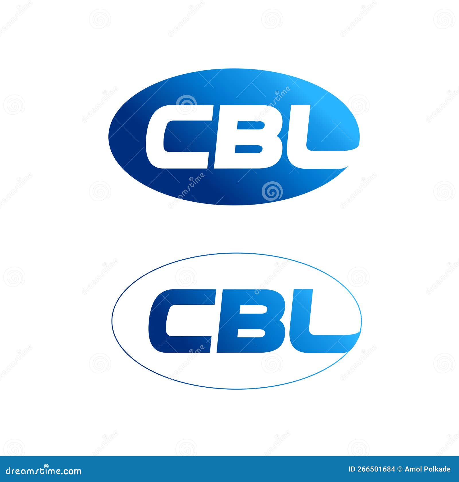 CBL Lettering Monogram in Ovel Shape. CBL Company Icon Stock Vector ...