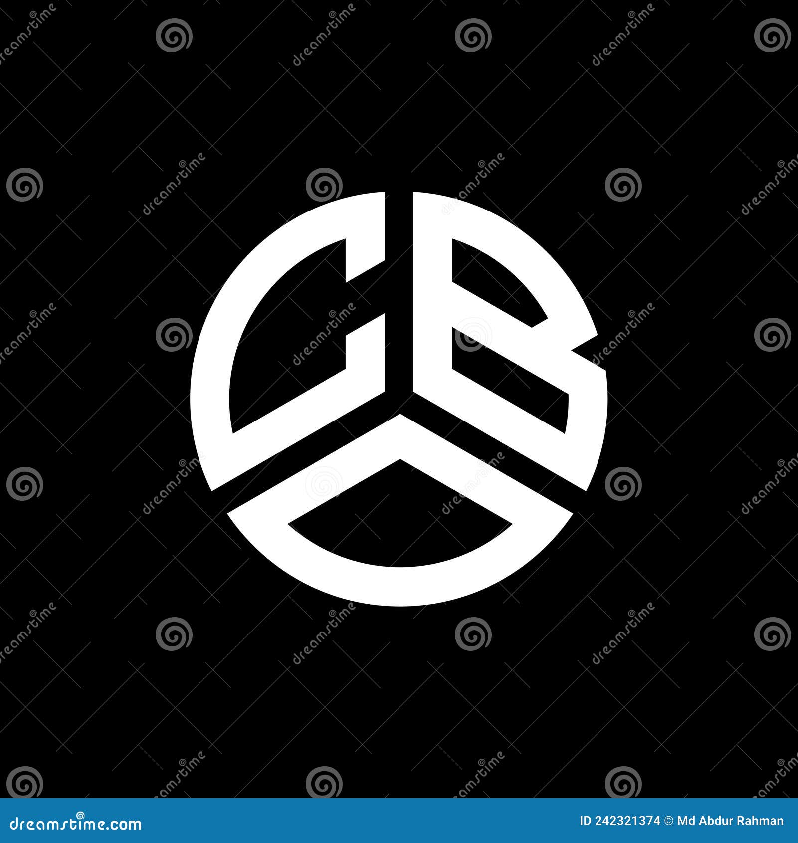 CBO Letter Logo Design On White Background. CBO Creative Initials ...