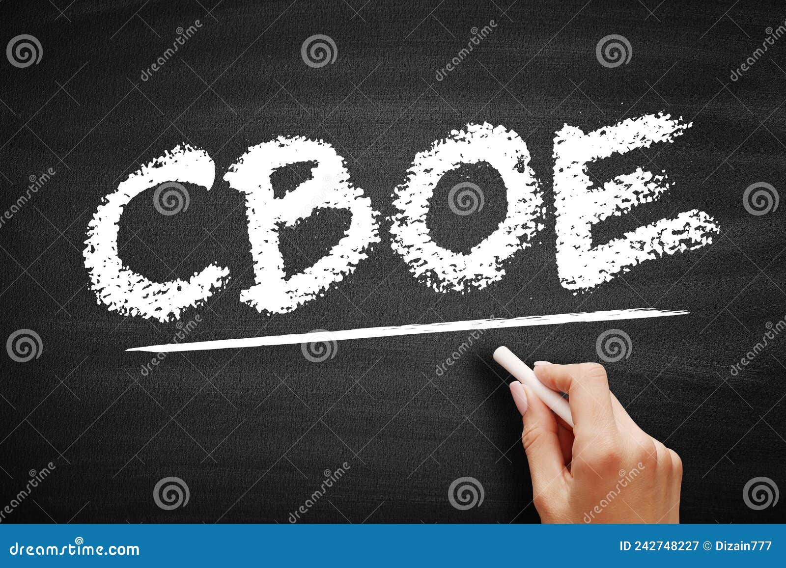CBOE â€“ Chicago Board Options Exchange Acronym, Business Concept on ...