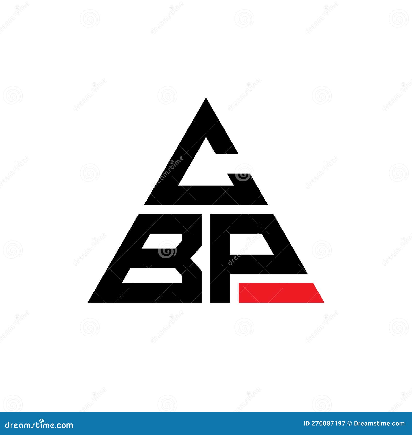 CBP Triangle Letter Logo Design with Triangle Shape. CBP Triangle Logo ...