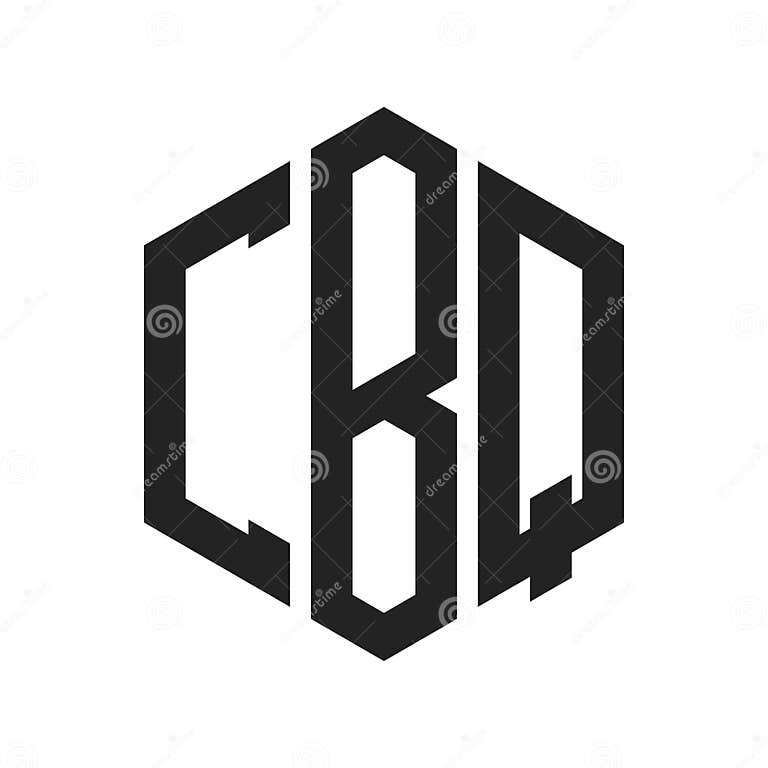 CBQ Logo Design. Initial Letter CBQ Monogram Logo Using Hexagon Shape ...