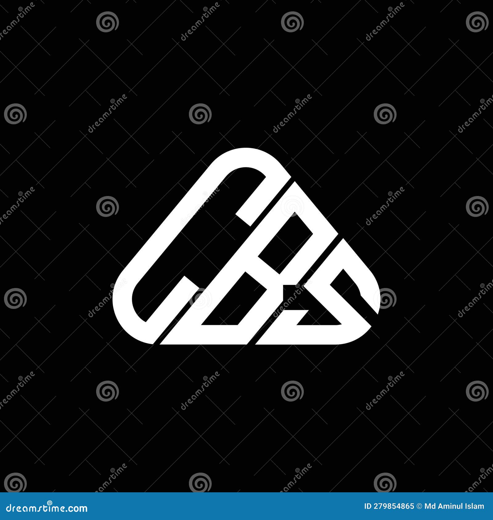 CBS Letter Logo Creative Design with Vector Graphic, CBS Simple and ...