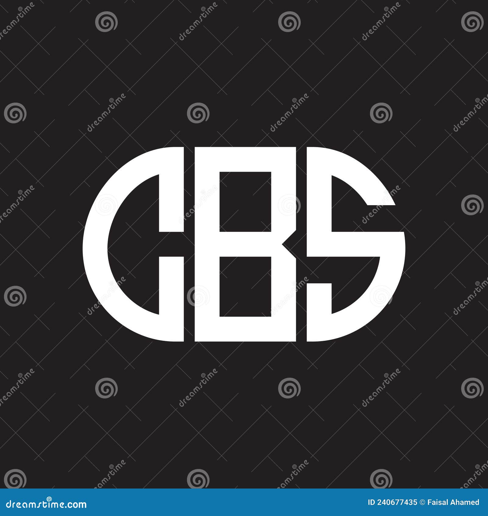 CBS Letter Logo Design On Black Background. CBS Creative Initials ...