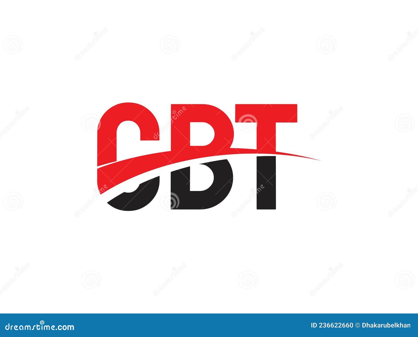 CBT Letter Initial Logo Design Vector Illustration Stock Vector ...
