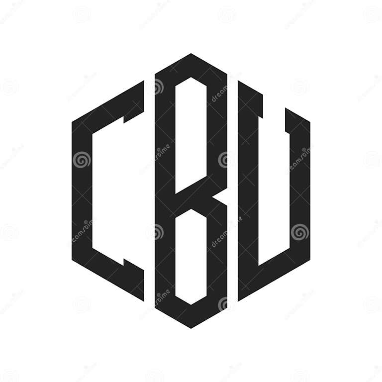 CBU Logo Design. Initial Letter CBU Monogram Logo Using Hexagon Shape ...