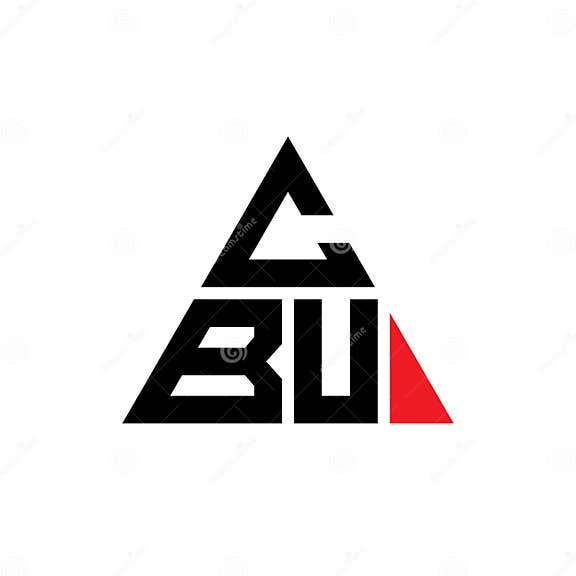 CBU Triangle Letter Logo Design with Triangle Shape. CBU Triangle Logo ...