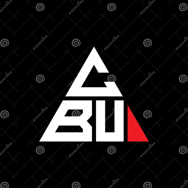 CBU Triangle Letter Logo Design with Triangle Shape. CBU Triangle Logo ...