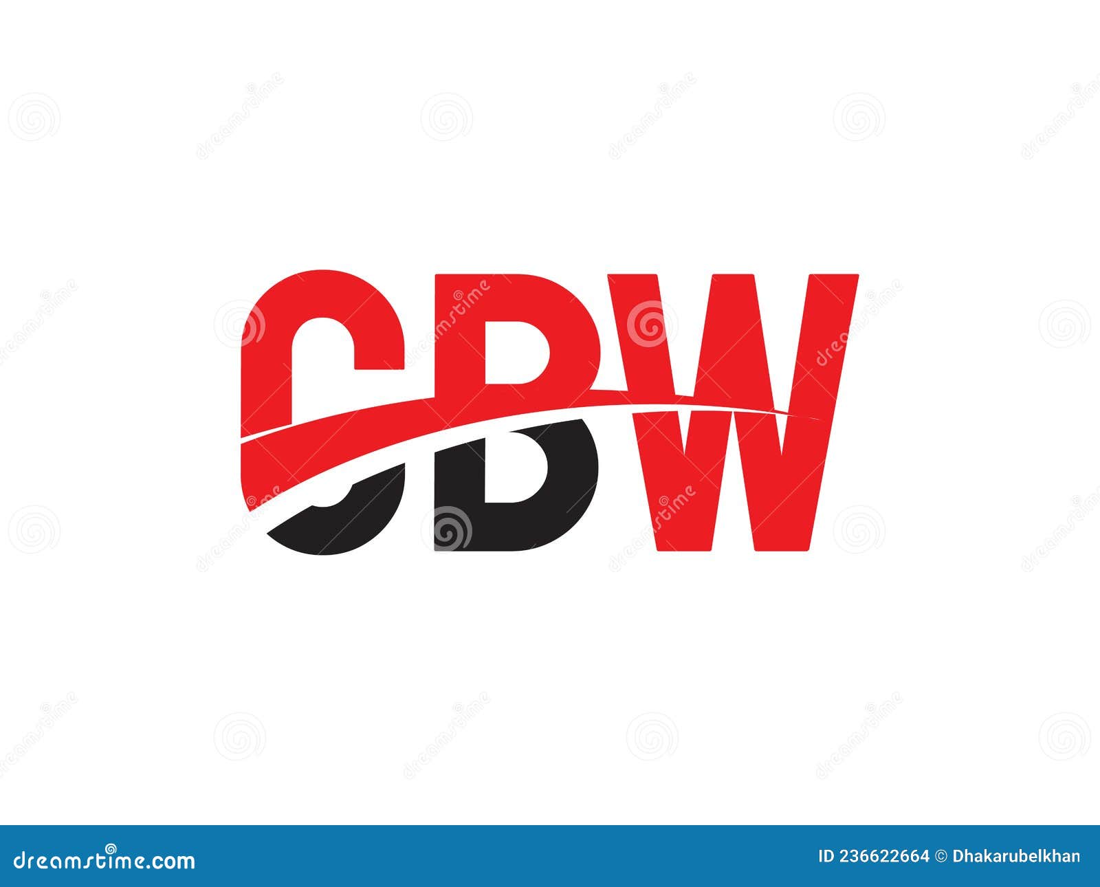 CBW Letter Initial Logo Design Vector Illustration Stock Vector ...